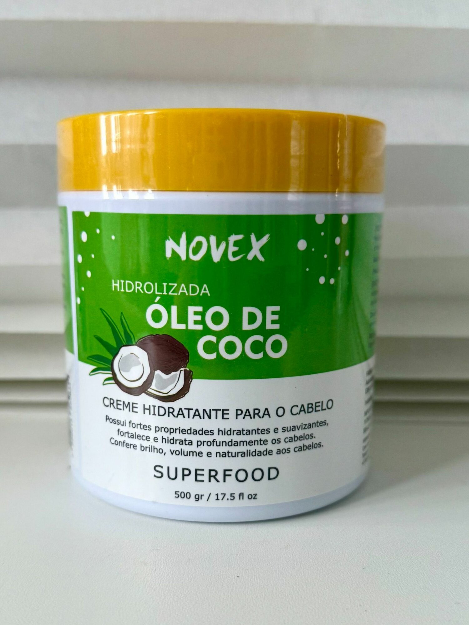 Суперфуд-маска Novex leo de Coco, 500 гр Увлажняющий крем-маска с кокосовым маслом