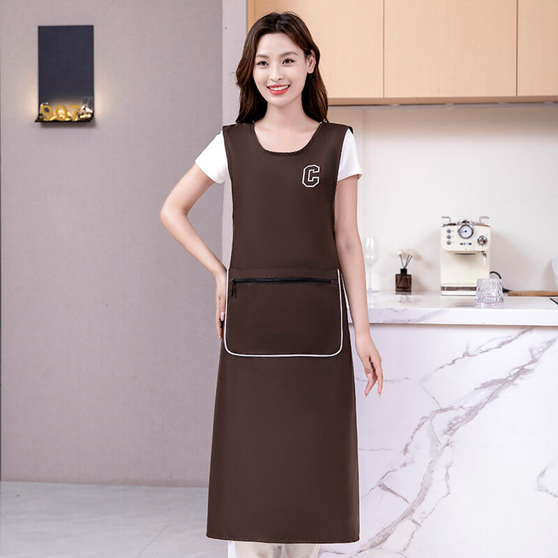 Удлиненная и водонепроницаемая маслостойкая передник на кухне для приготовления пищи с печатью логотипа для