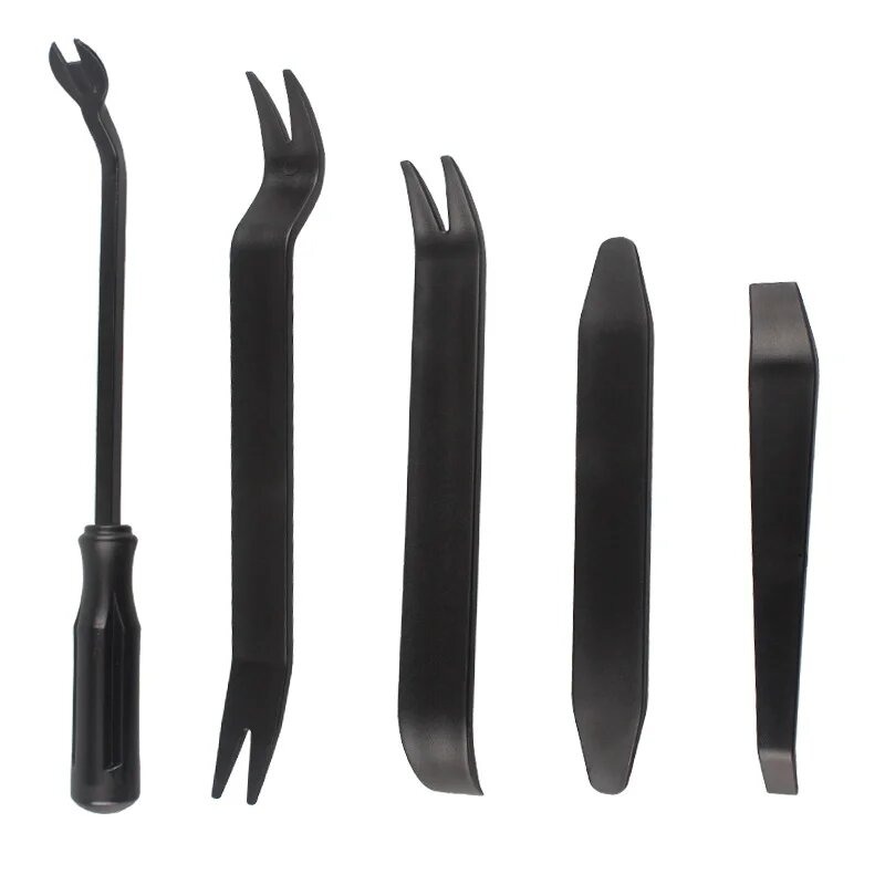 Наборы для снятия обшивки автомобиля, инструменты для демонтажа панелей, съемники дверных 5Pcs Black