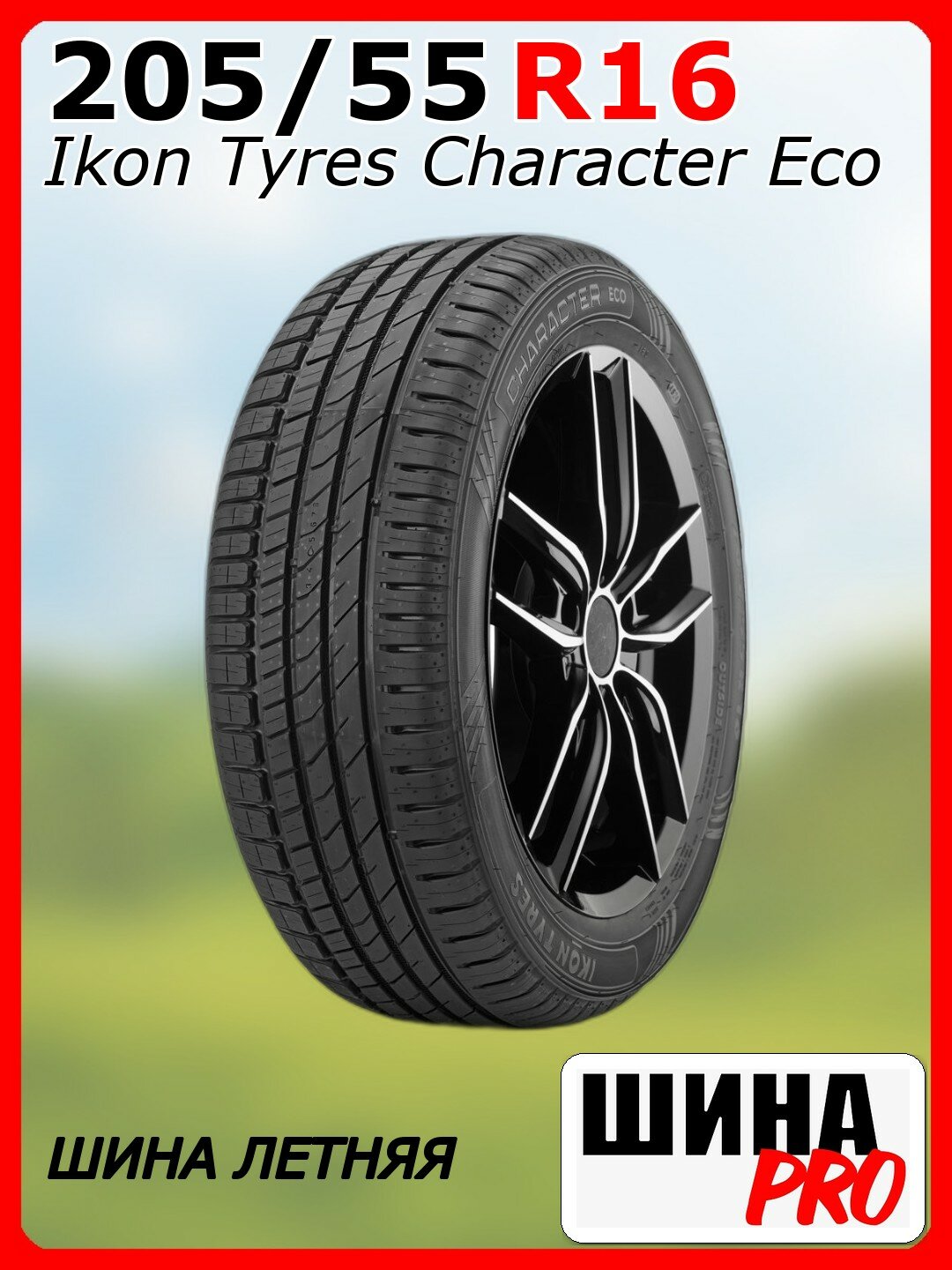Шина летняя Ikon Tyres 205/55/16 H 91 Ikon Character Eco для легковых автомобилей T743183
