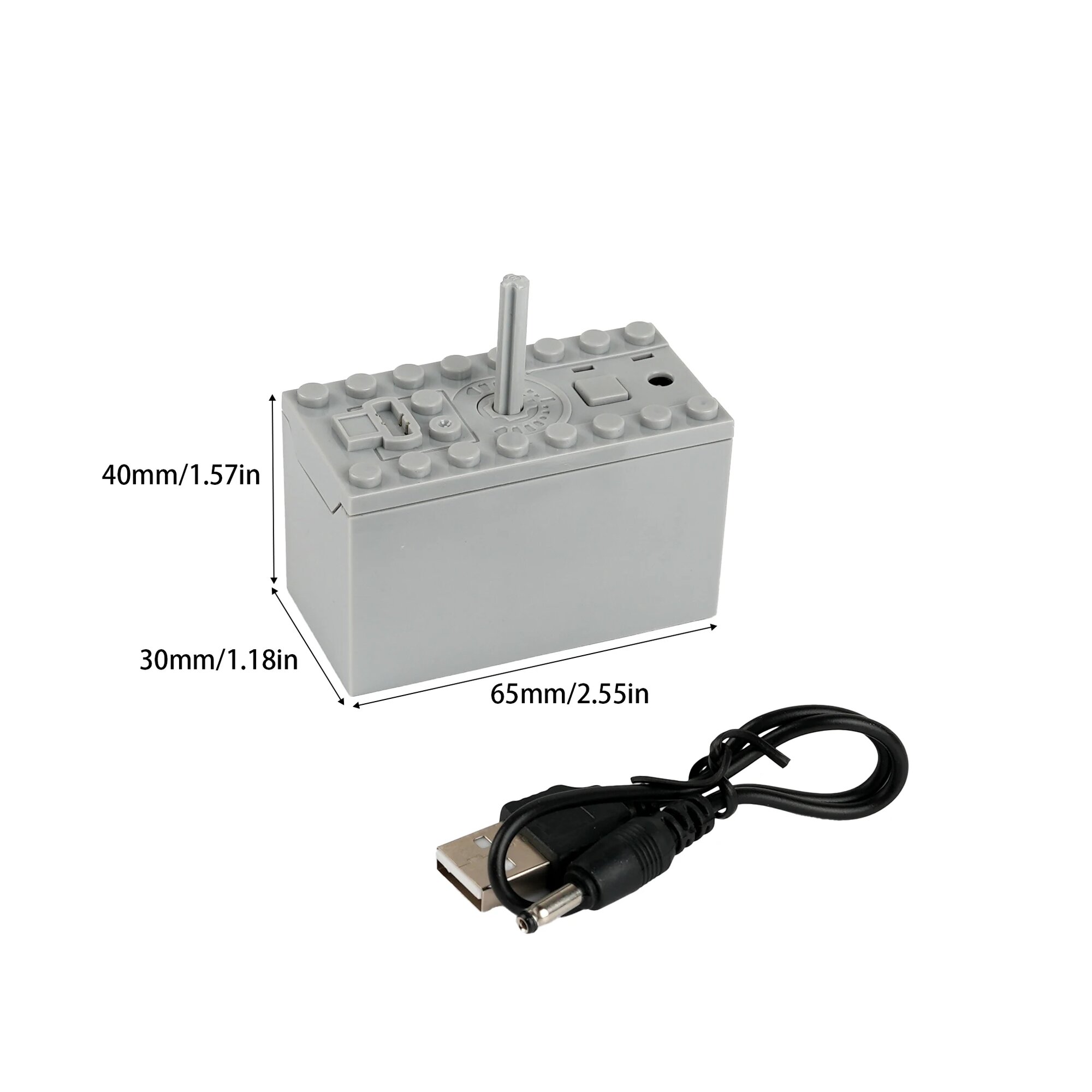 Белый сервомотор для конструктора Wishiot, Lithium Battery Box