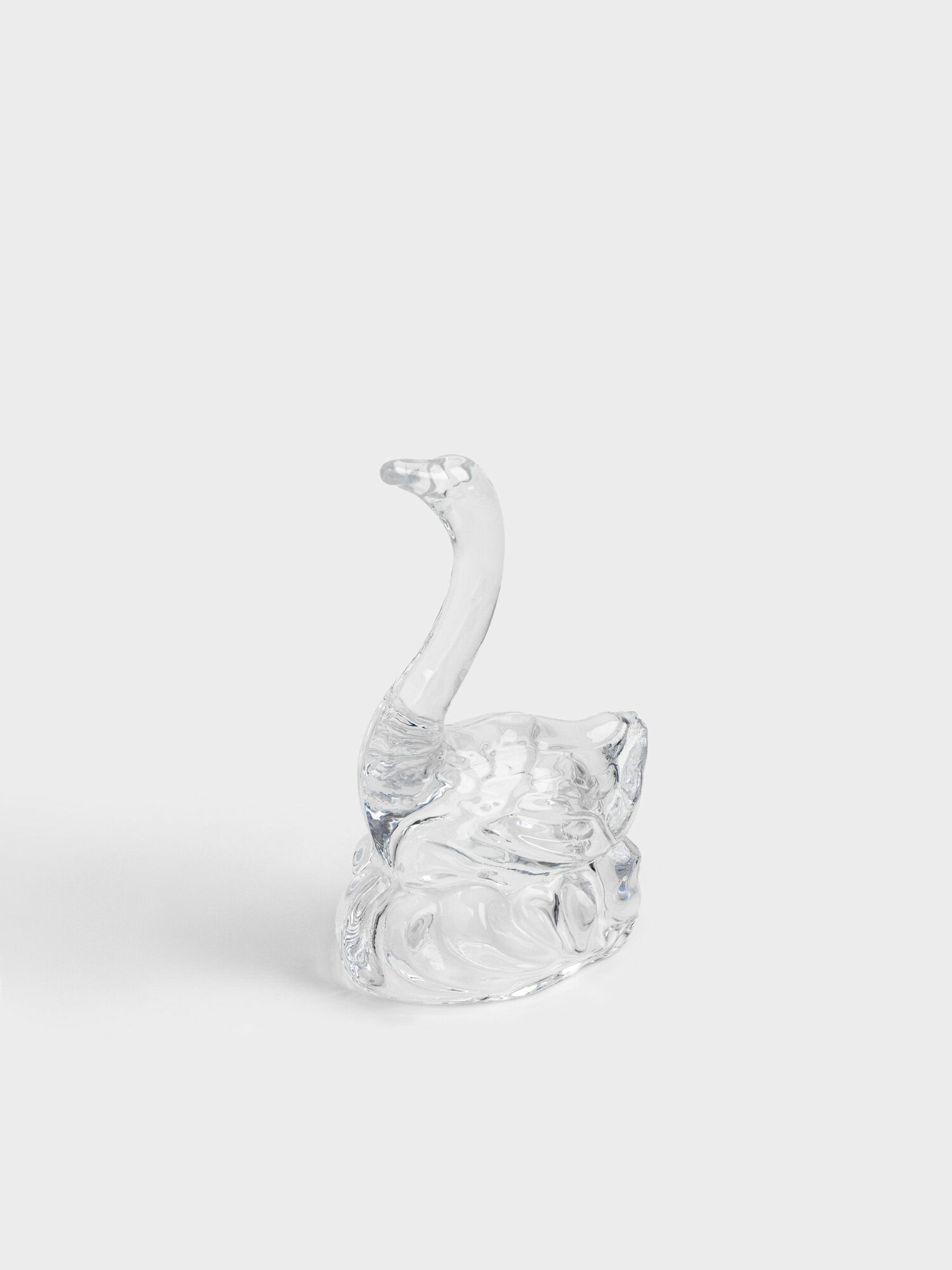 Статуэтка, размер 12 х 6.5 см, стекло, Лебедь, Swan, Kuchenland