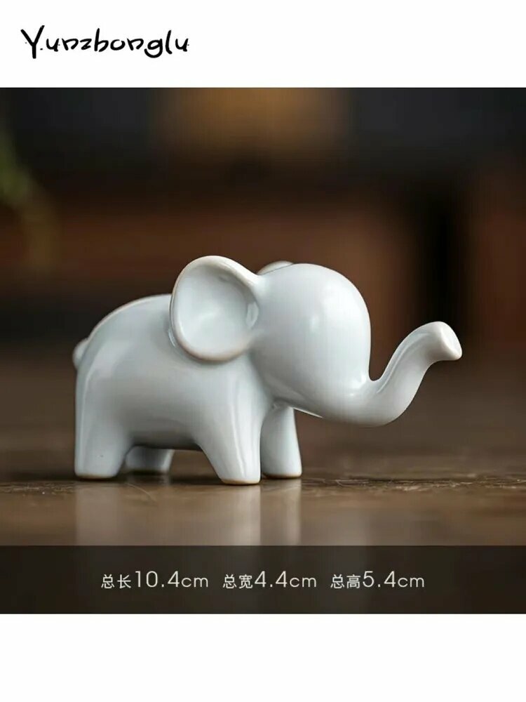 Yunzhonglu фарфоровый скульптура слона, изготавливается в городе - столице мировой керамики