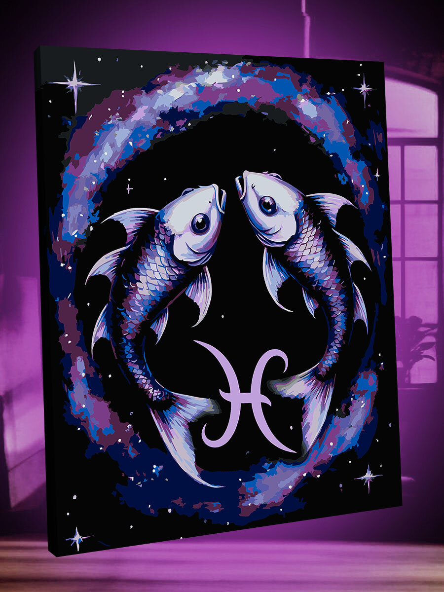 Картина по номерам Рыбы