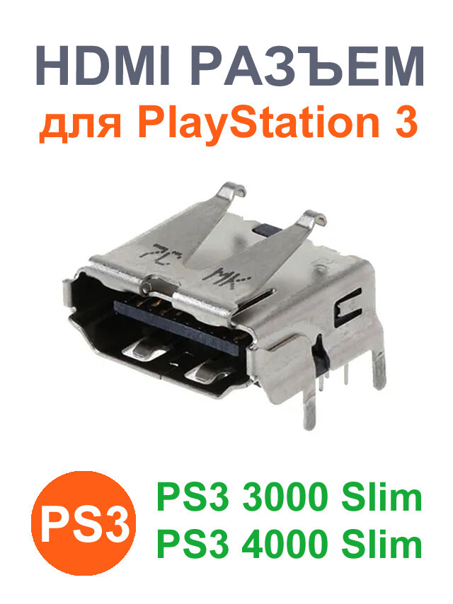 HDMI разъем / порт / гнездо для PS3 Slim 3000, PS3 Super Slim 4000