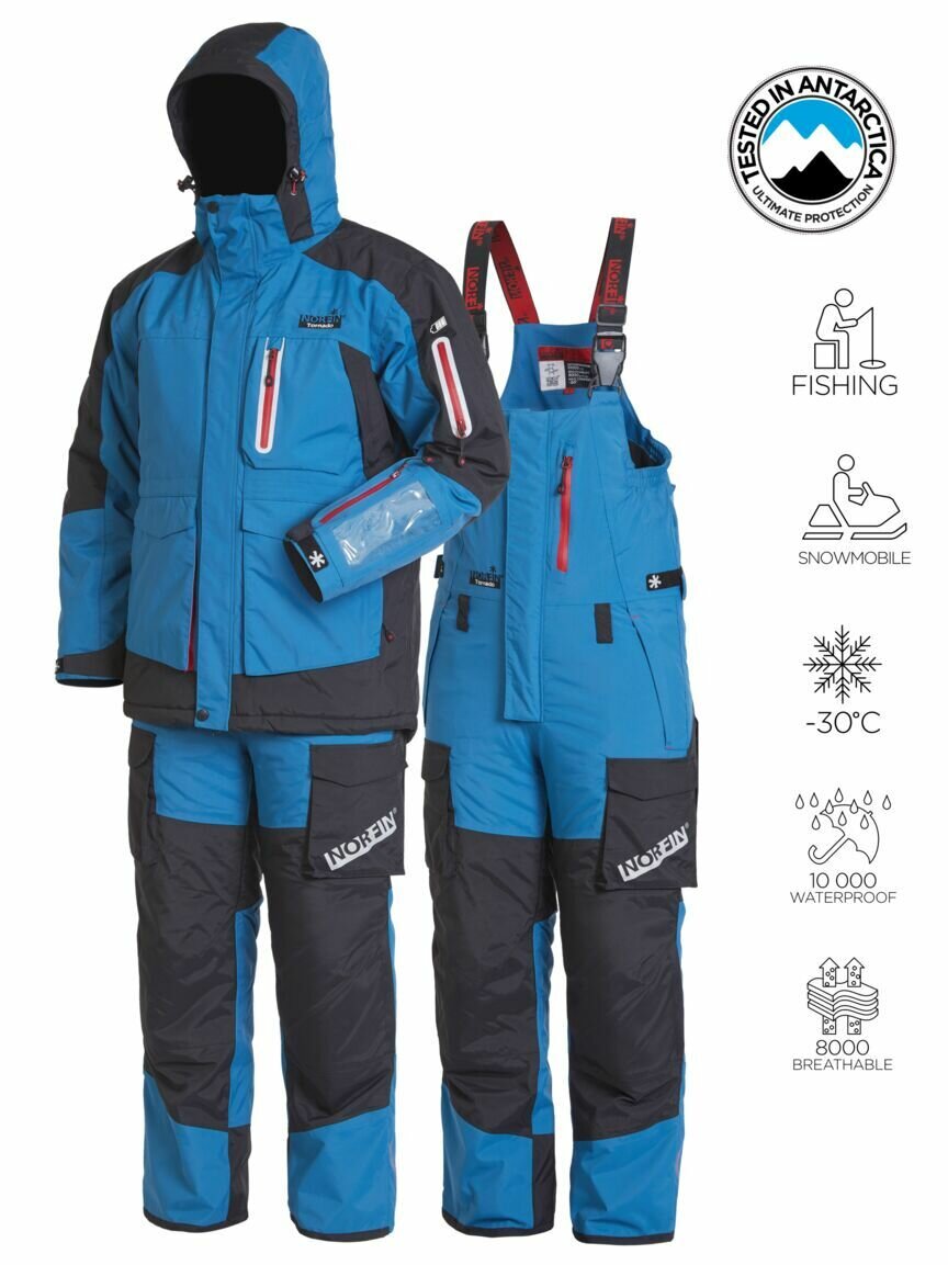 Костюм зимний NORFIN TORNADO, размер XL (56-58/174-176) / Костюм для зимней рыбалки Норфин Торнадо