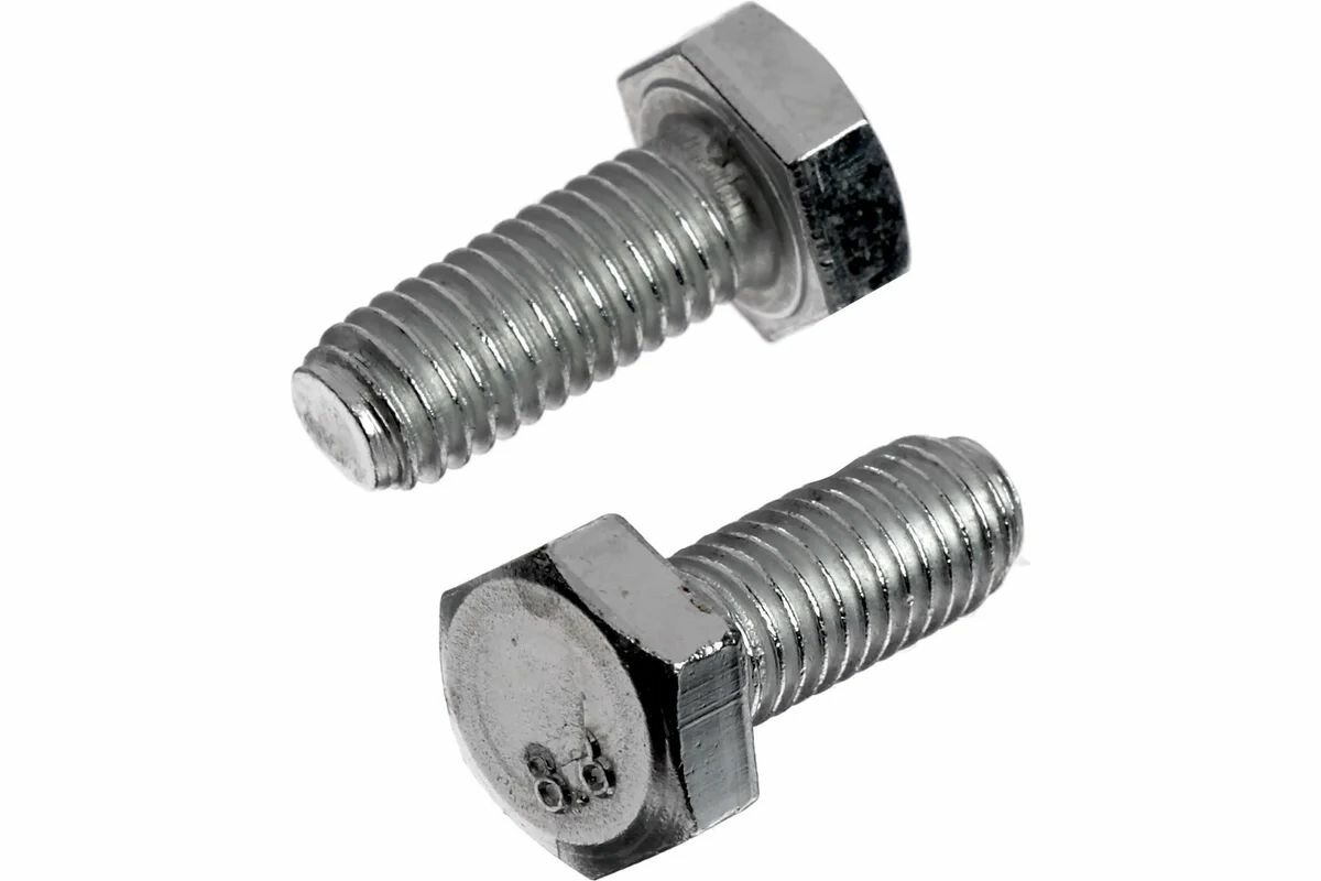 Болт DIN933 с шестигранной головкой оцинк. М8х20 (12 шт) - пакет Tech-Krep