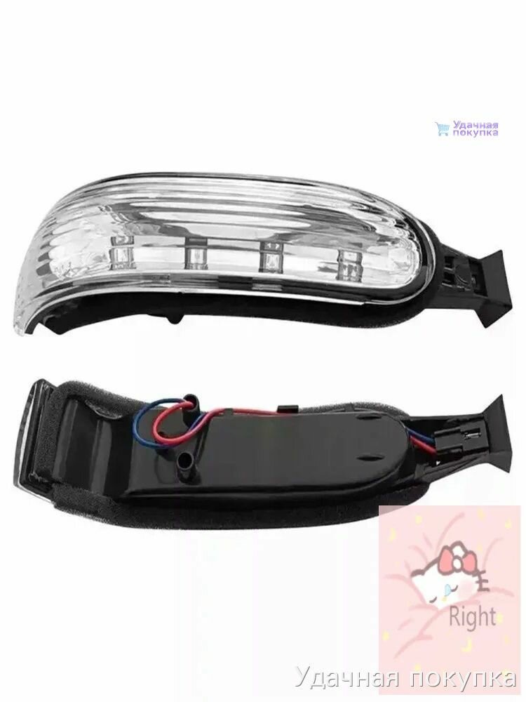 Лампа бокового указателя поворота LED для Mercedes ML W163 2002-2005 прозрачная OEM A1638200521