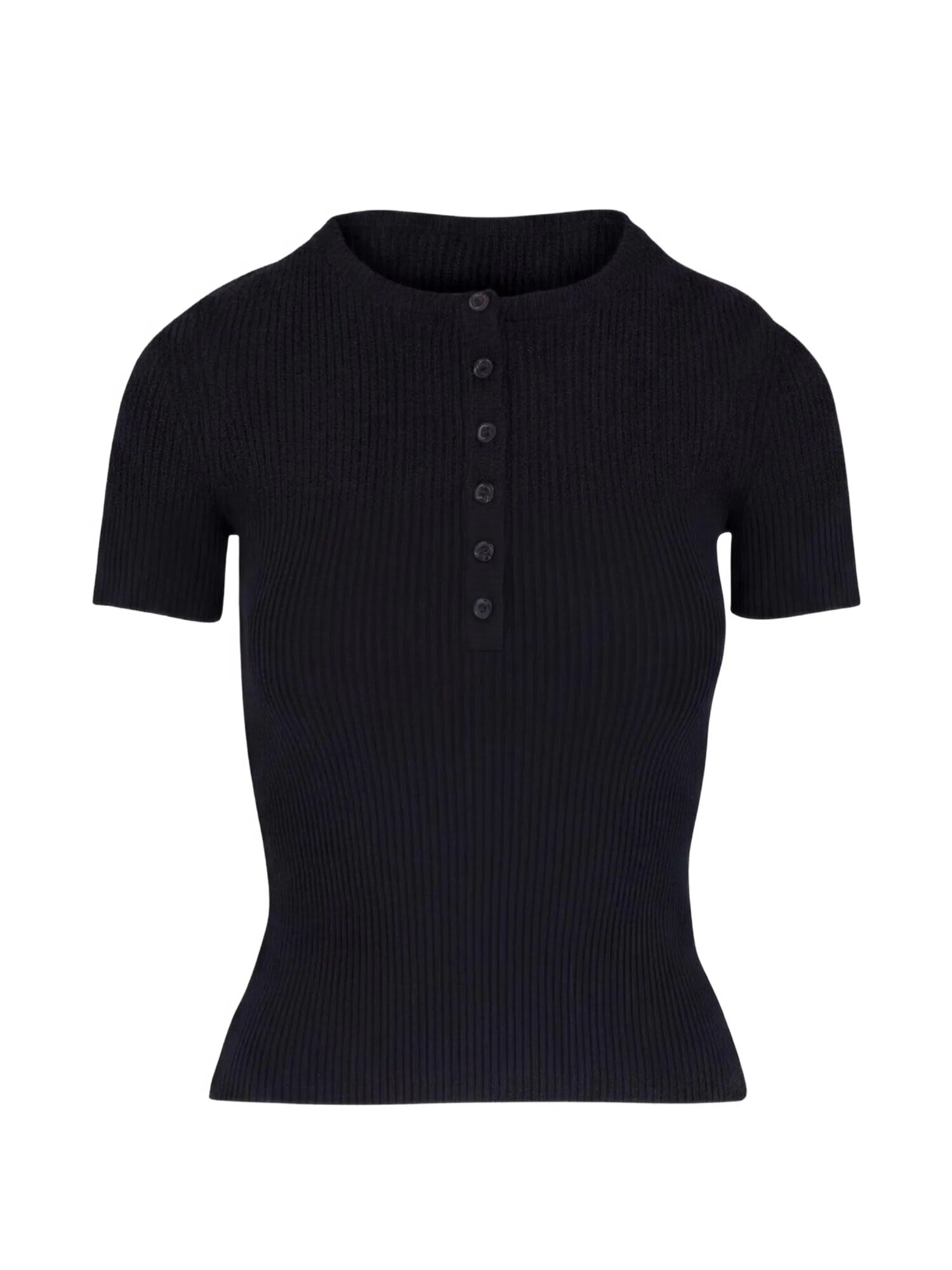 Свитер Nili Lotan Ribbed-knit henley sweater