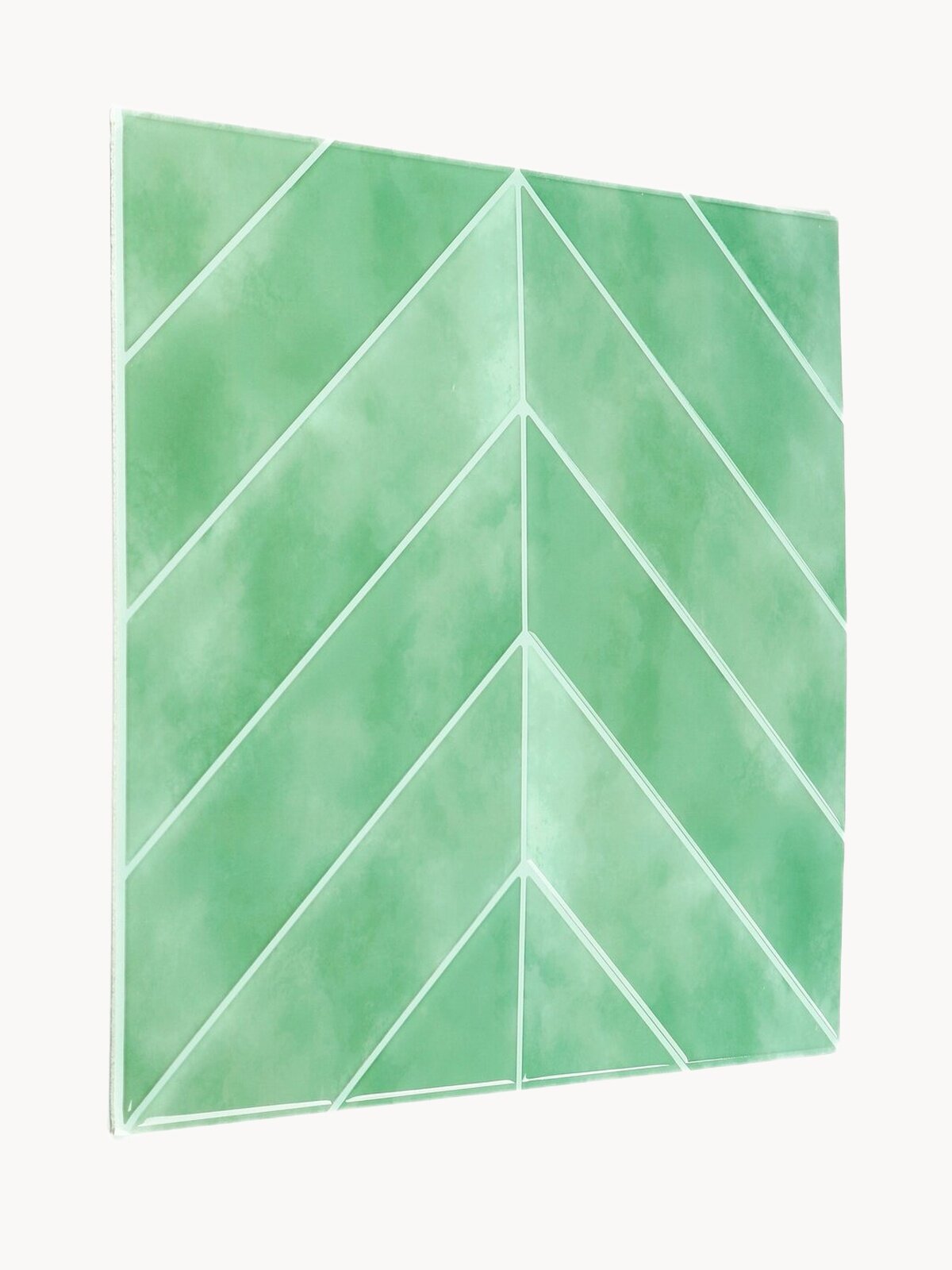 Стеновые панели самоклеящиеся, самоклеящаяся плитка, для кухни и ванной, зеленая, 29×23 см, 10 шт. Reton Group