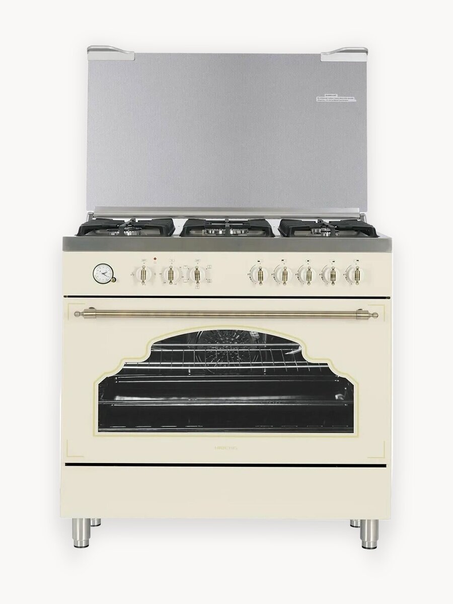 Плита HIBERG FEG 950-35 SY RU, бежевая