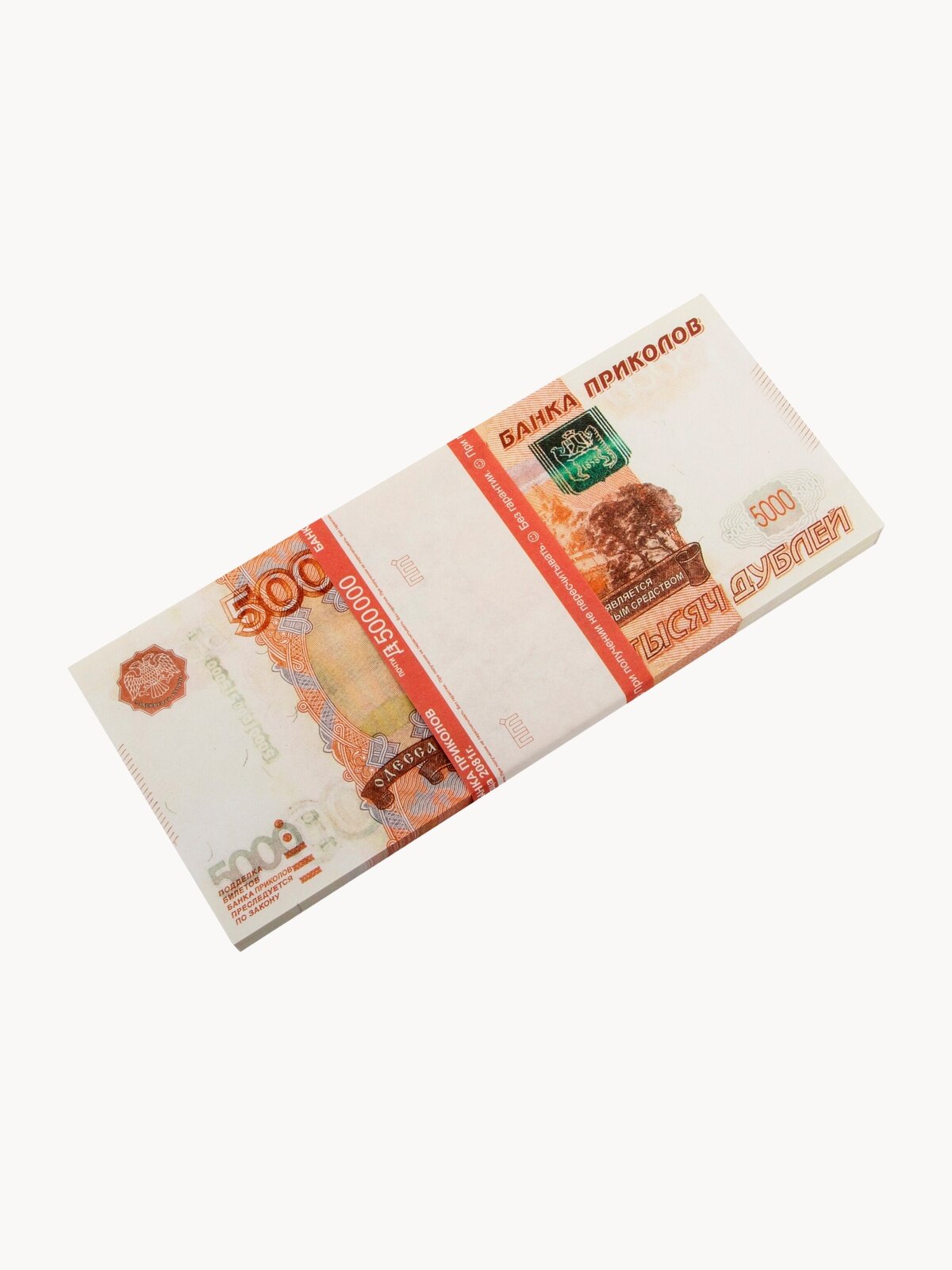 Забавная Пачка деньги 5000 рублей, купюры сувенирные с приколом, фальшивые для розыгрыша, ненастоящие, подарок мужчине