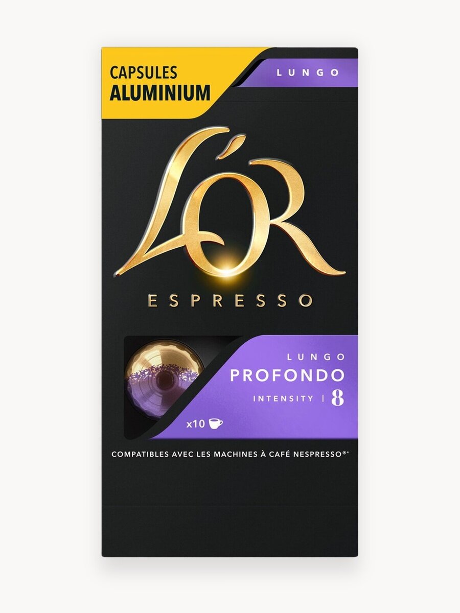 Кофе в капсулах L'OR Espresso Lungo Profondo, 10 шт