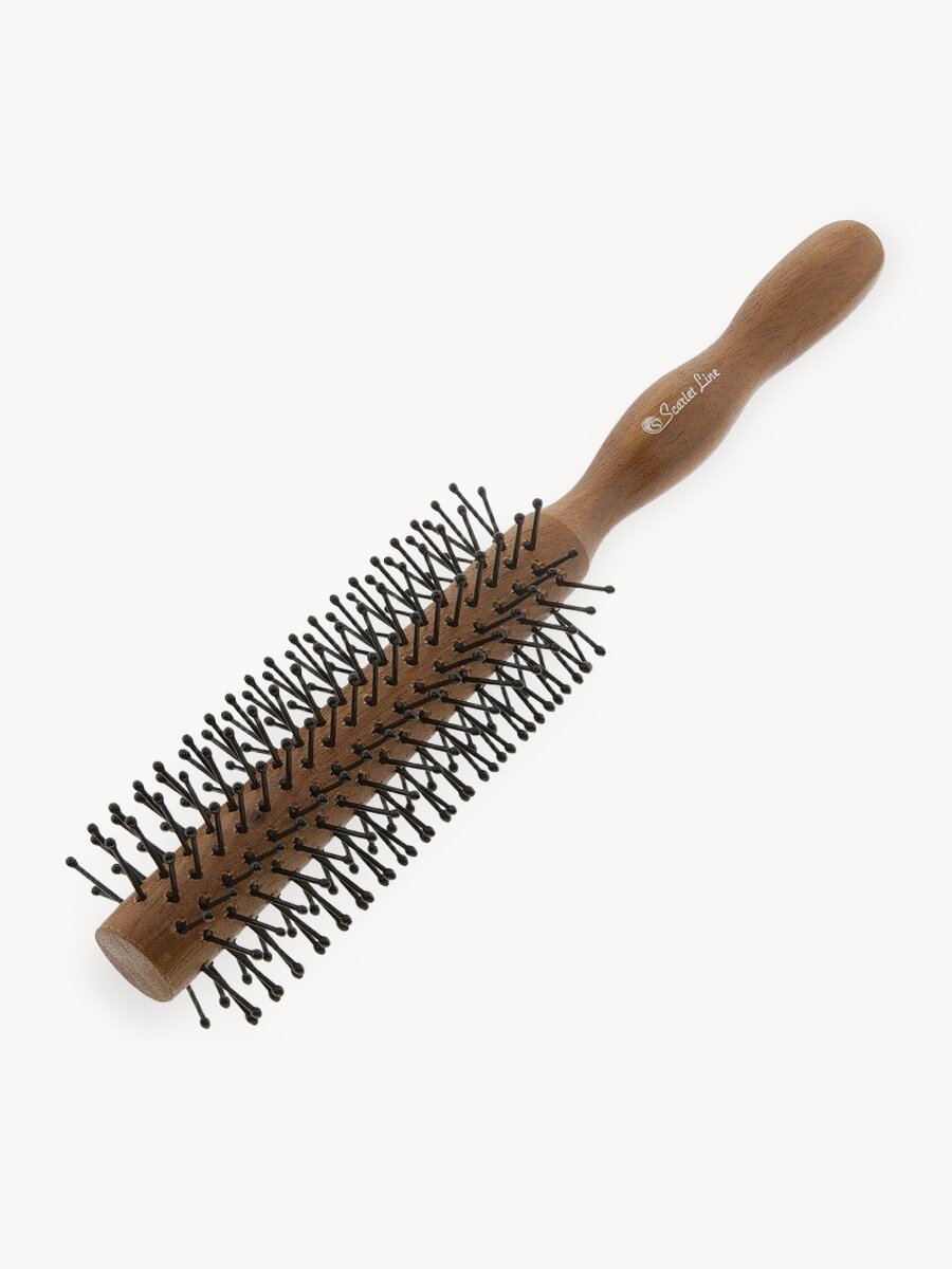 Расческа Scarlett Line DOK 8781, круглая, брашинг, коричневая