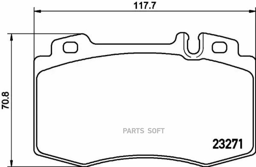 8DB355015851 BEHR-HELLA Комплект тормозных колодок, дисковый тормоз