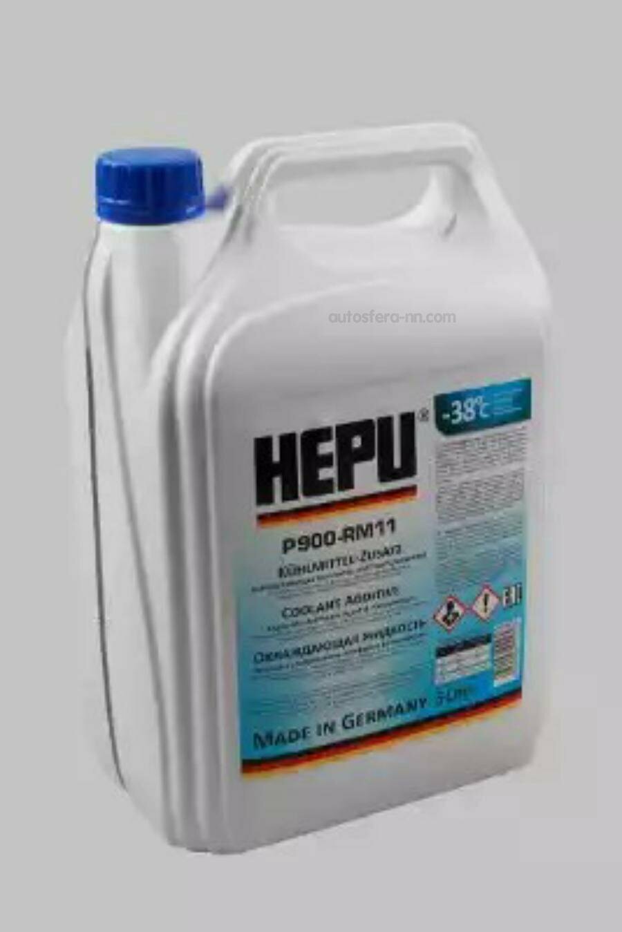 HEPU P900RM11005 Антифриз HEPU G11 готовый синий 5 л P900RM11005