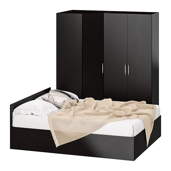 Спальня Стандарт 2-1600, цвет венге