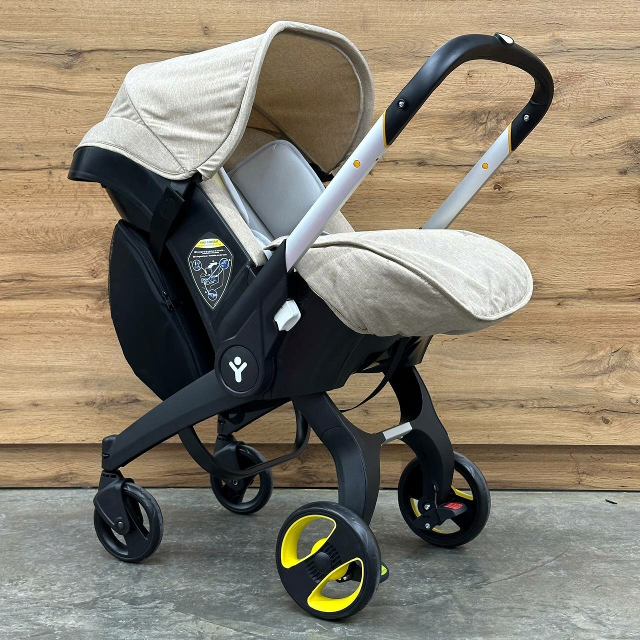 Универсальная детская коляска автокресло BREND FOOFOO ORIGINAL 4в1, хаки (бежевая)