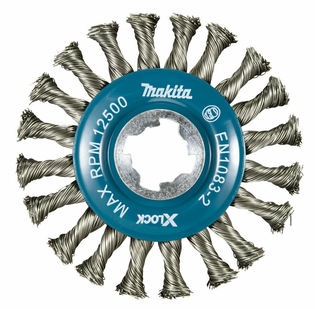 Щетка проволочная дисковая X-LOCK 115 мм, толщина проволоки 0,5 мм, Makita D-73352
