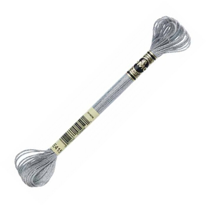 Нитки для вышивания DMC Light Effects (цвет: E415 - Оловянный, 8м. 65% вискоза, 35% полиэстр.)