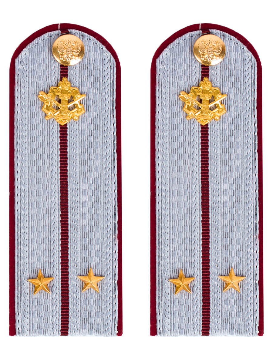 Погоны Фсин на рубашку картон (в сборе) укомплектованные с фурнитурой звание лейтенант 14х5 см