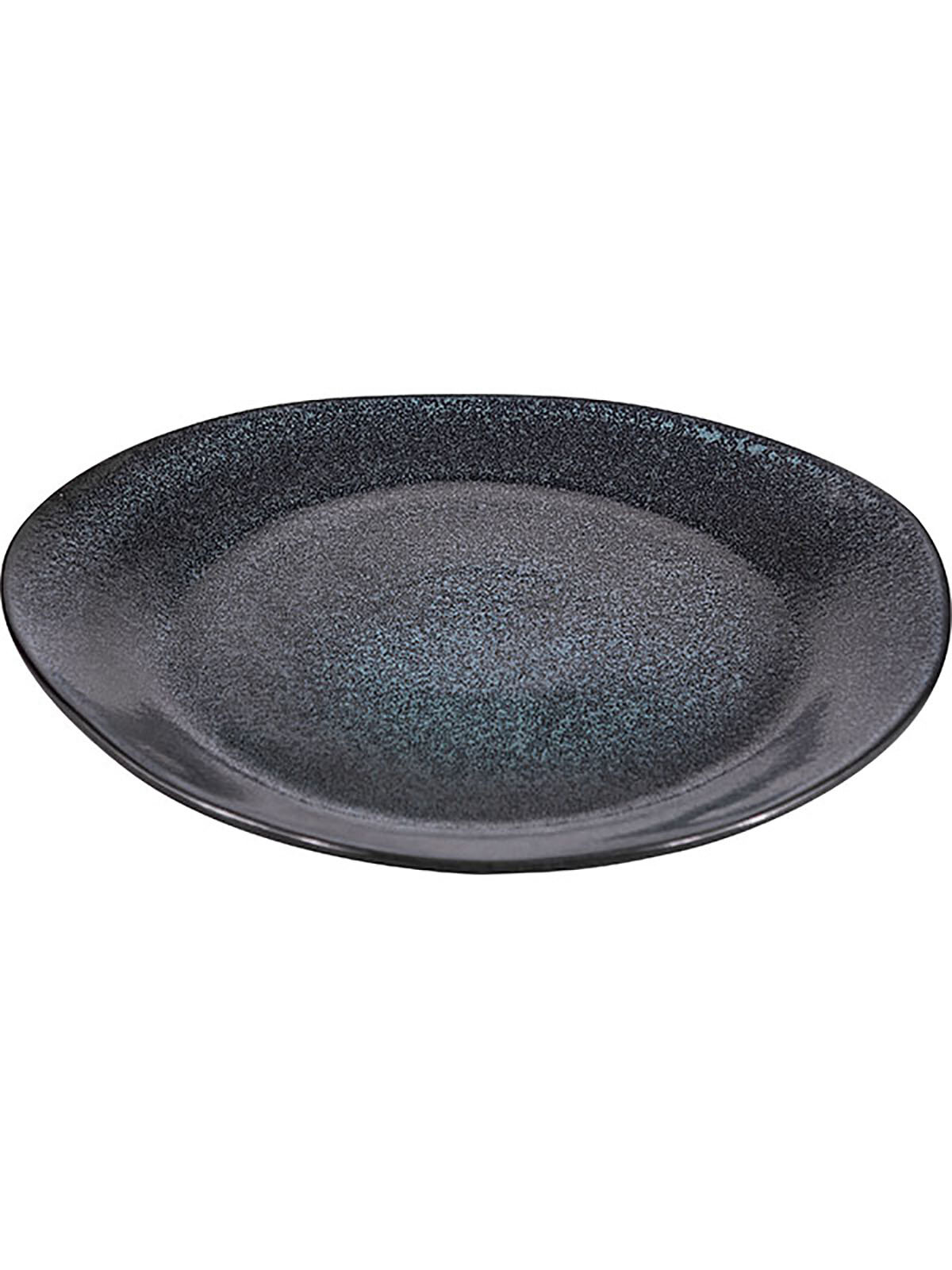 Тарелка сервировочная Борисовская Керамика Млечный путь изумрудный фигурная, 32x29 см