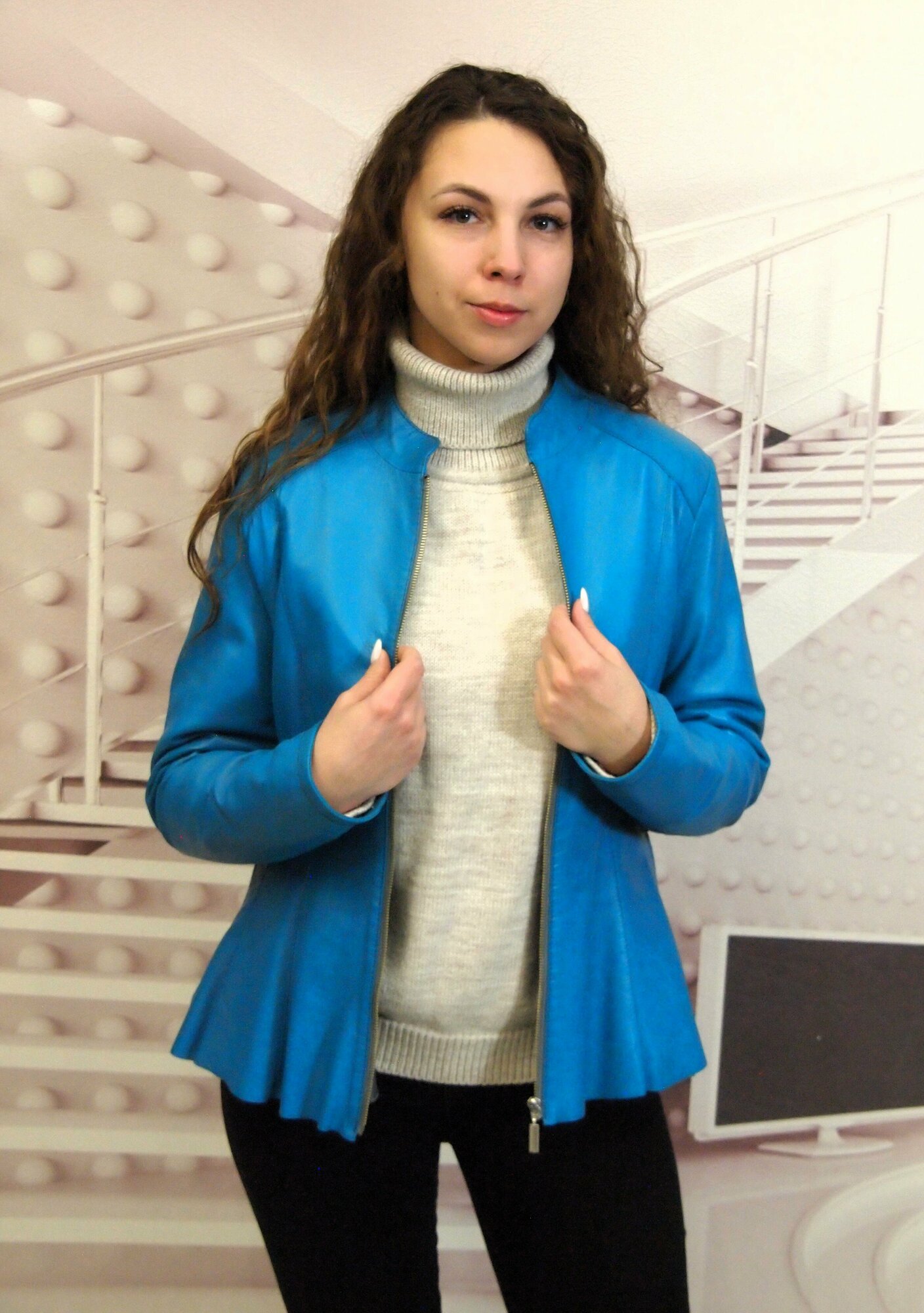 Куртка кожаная