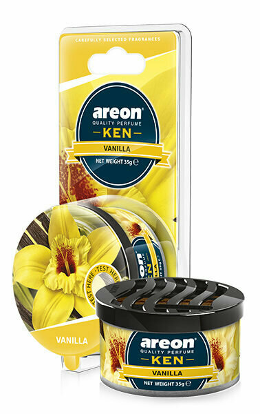 Ароматизатор на панель Areon Ken Vanilla ваниль (наполнитель прессованные опилки)