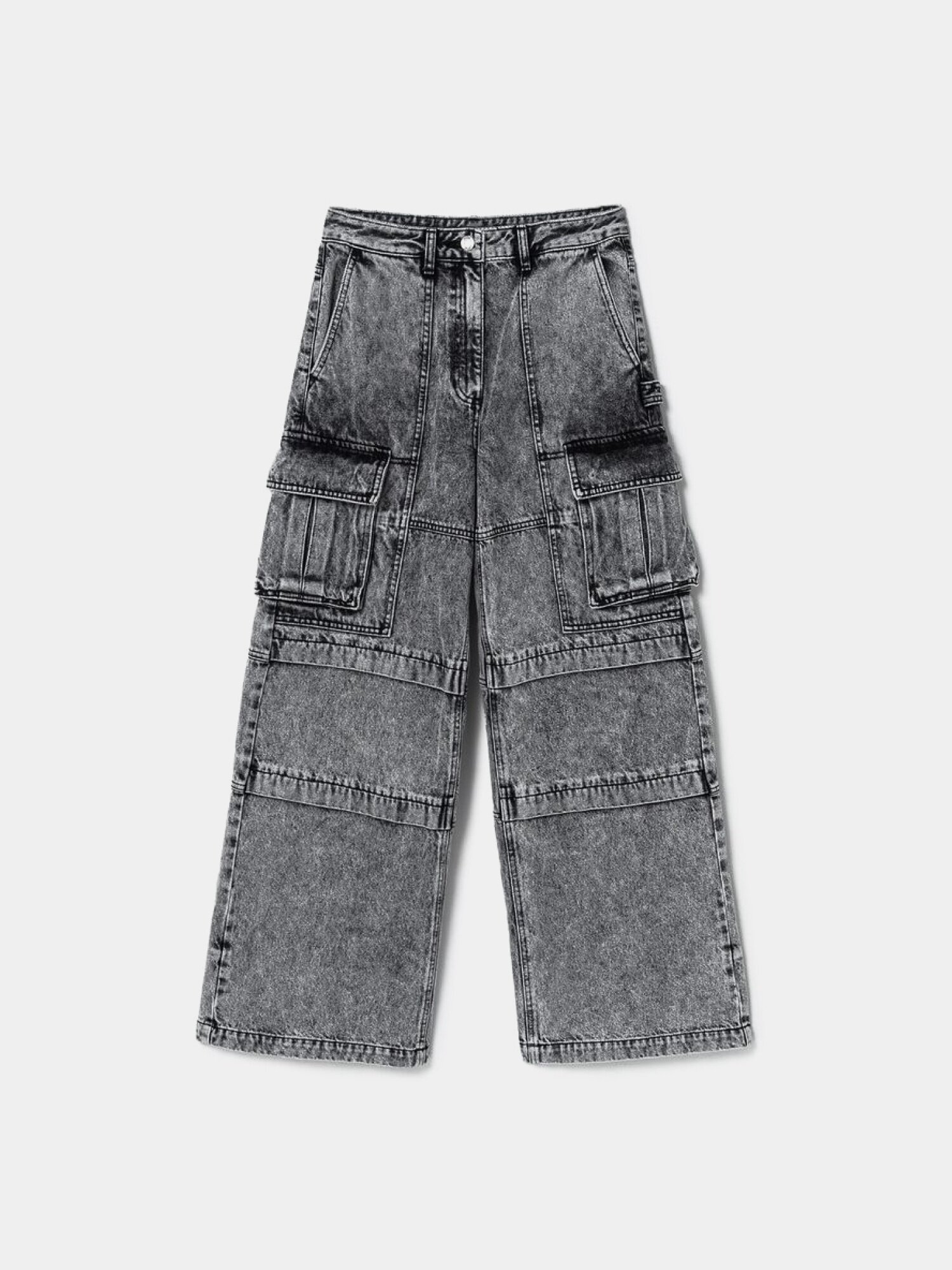 Джинсы карго Acid Multi-Pocket Cargo Denim 