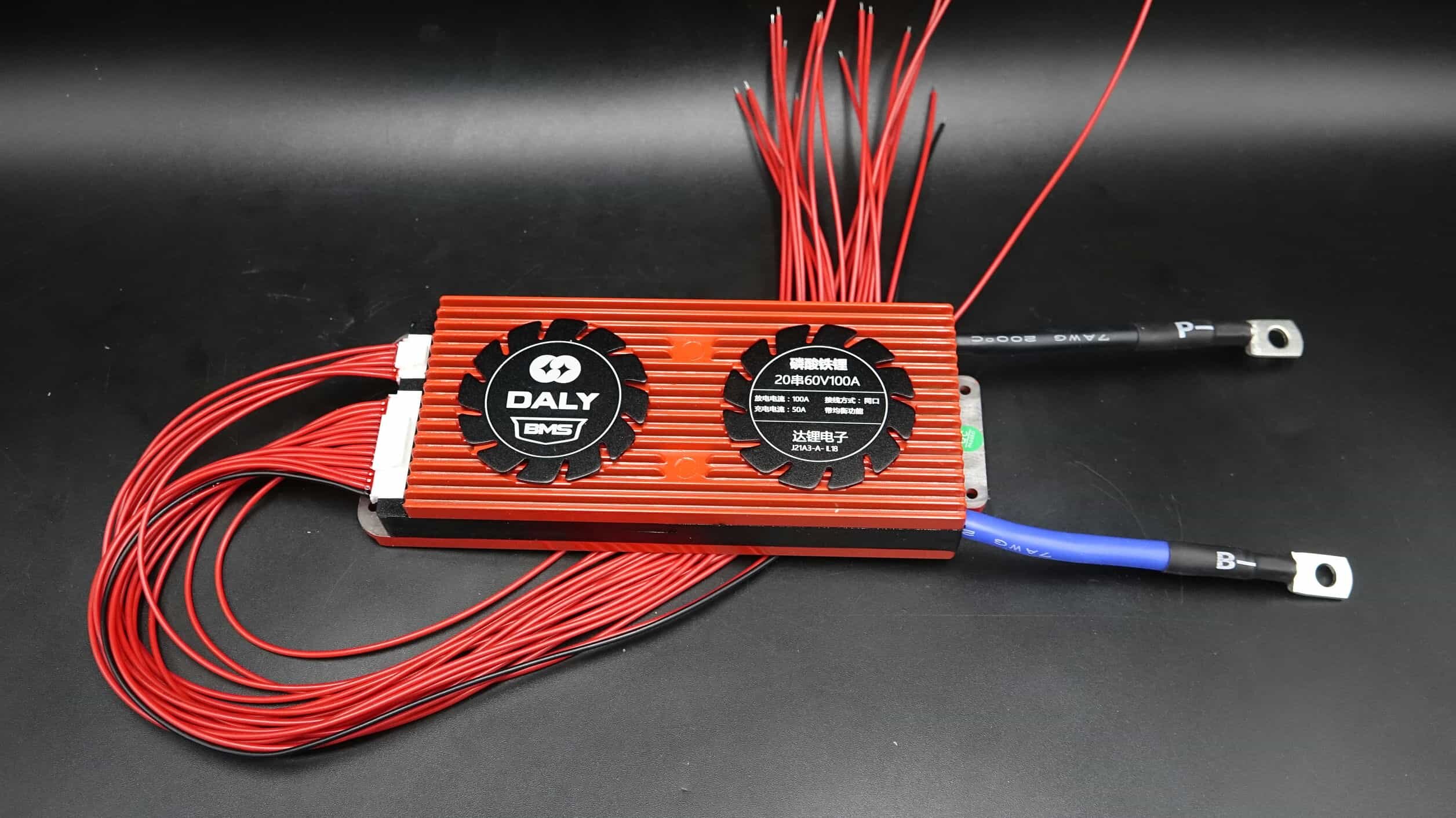 20S lifepo4 Плата защиты BMS DALY 100A Водозащищенная, симметричная