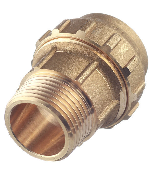 Муфта ПНД Tiemme компрессионная переходная 32х1 НРш латунь