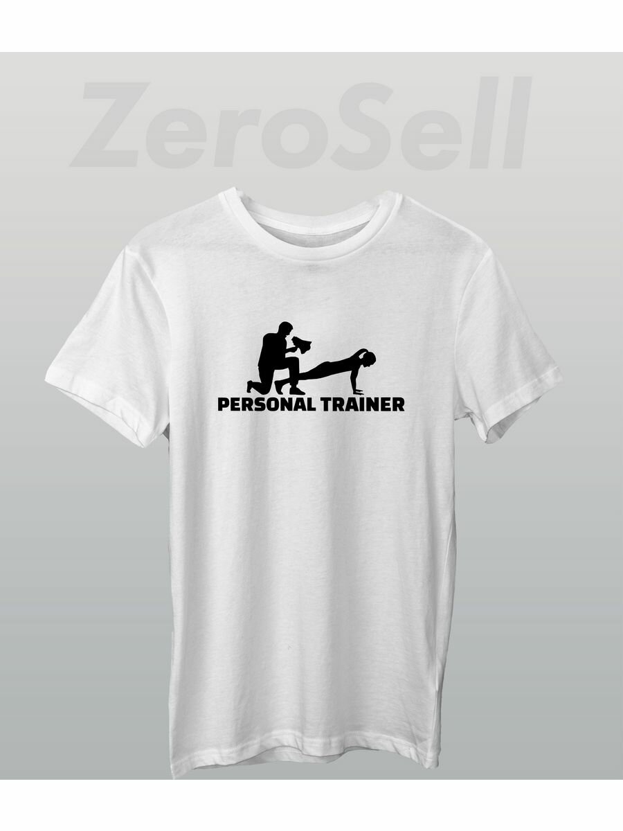 Футболка fitness trainer фитнес тренер