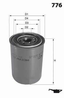 Фильтр масляный MECAFILTER ELH4258