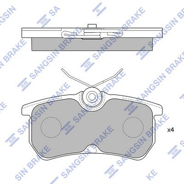 HI-Q SP1865 sp1865 колодки дисковые задние\Ford (Форд) Focus (Фокус) 1.4i-2.0i / 1.8td 98