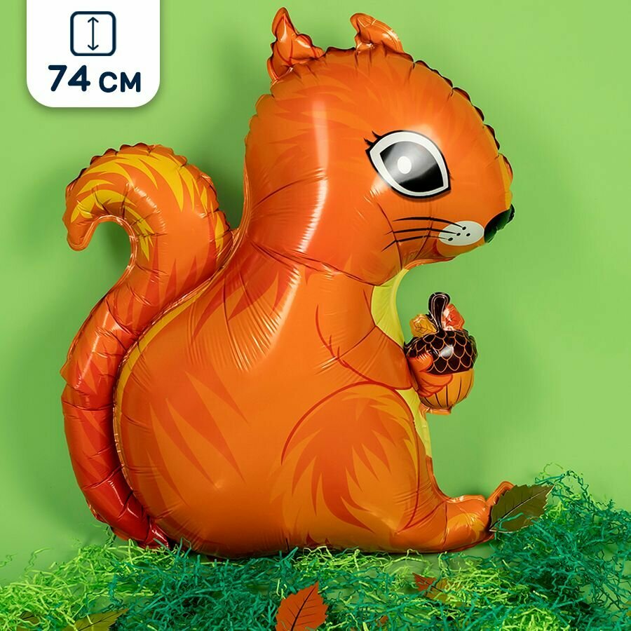 Воздушный шар Белка с орешком, 74 см