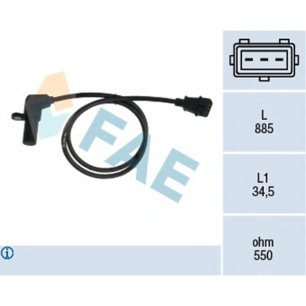 FAE 79078 (1238782 / 6238393 / 6238393) датчик фазы двигателя