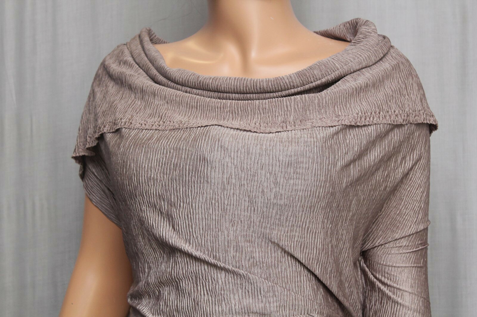 Ткань Трикотаж плиссе кофейного цвета, ш150см, 0,5 м