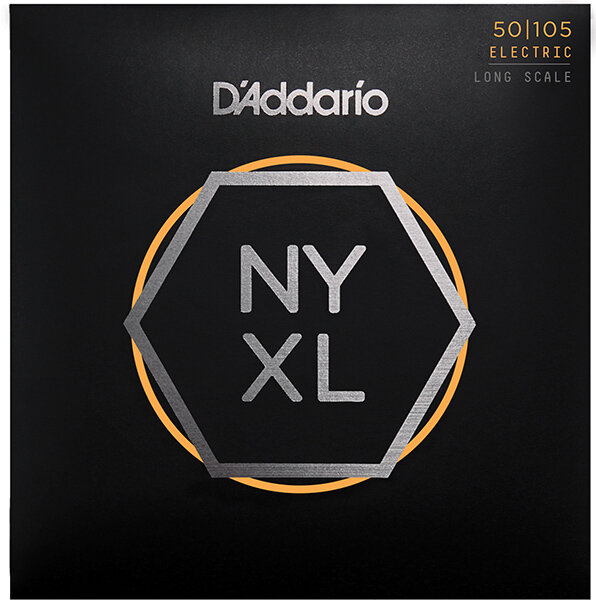 NYXL50105 NYXL Комплект струн для бас-гитары, Long Scale, Medium, 50-105, D'Addario