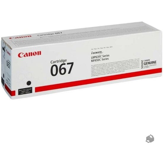 Тонер-картридж Canon 067 Bk черный (1400стр)