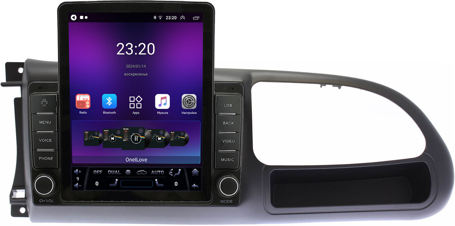 Штатная магнитола Ford Transit 1995-2005 Canbox GTR095-9283 на Android 10 (QLed, 4/64, DSP, CarPlay)