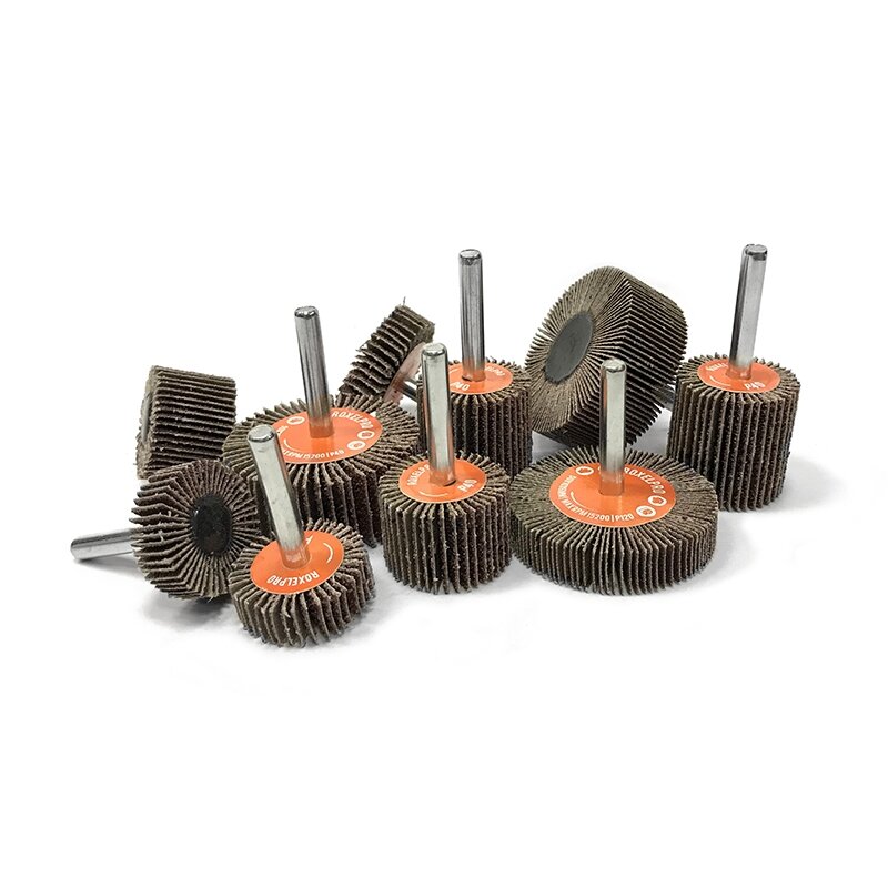 RoxelPro Лепестковая абразивная щетка ROXTOP на шпинделе 40х20х6мм, Р40, 133423