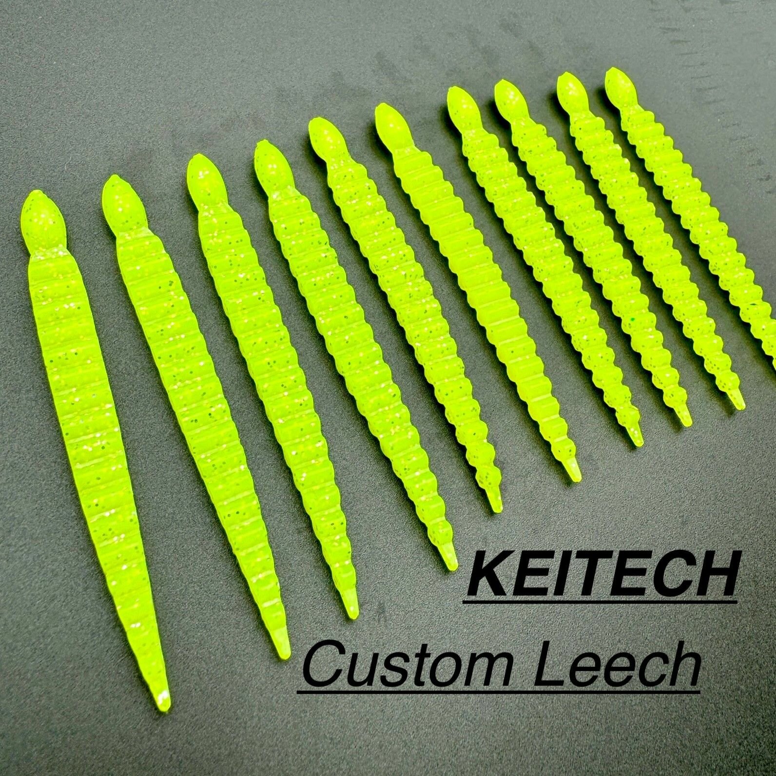 Силиконовая приманка KEITECH Custom Leech 8 см (упаковка - 10 шт) на окунь, щуку, судак