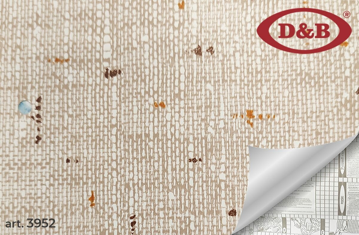 Пленка самоклейка 45смх 8м D&B декор "Лен серый" 3952