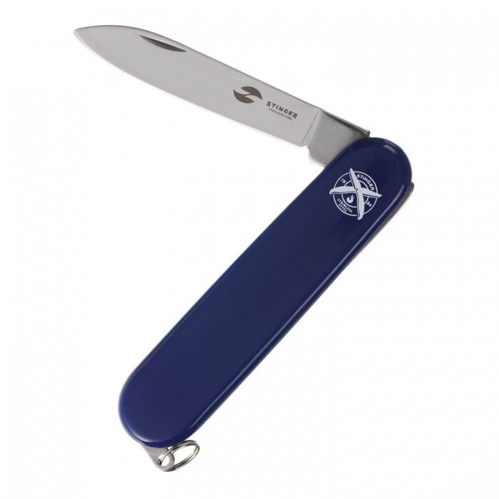 Stinger FK-K5007NH-2F Нож перочинный stinger, 90 мм, 2 функции, материал рукояти: абс-пластик (синий)