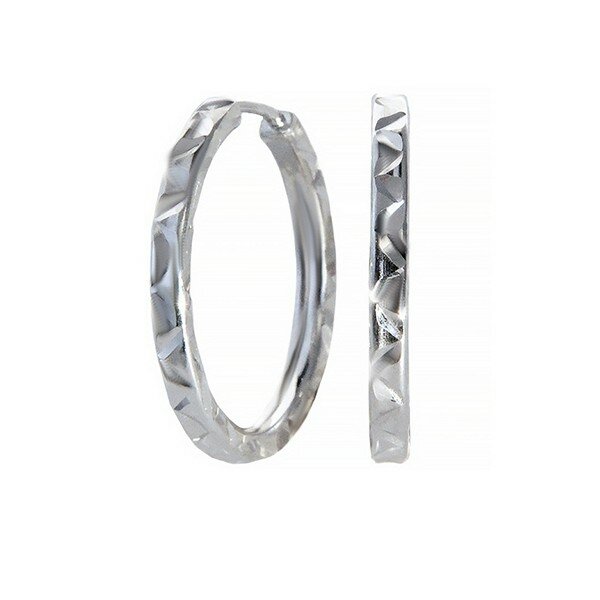 Серьги конго, серебро, 925 проба