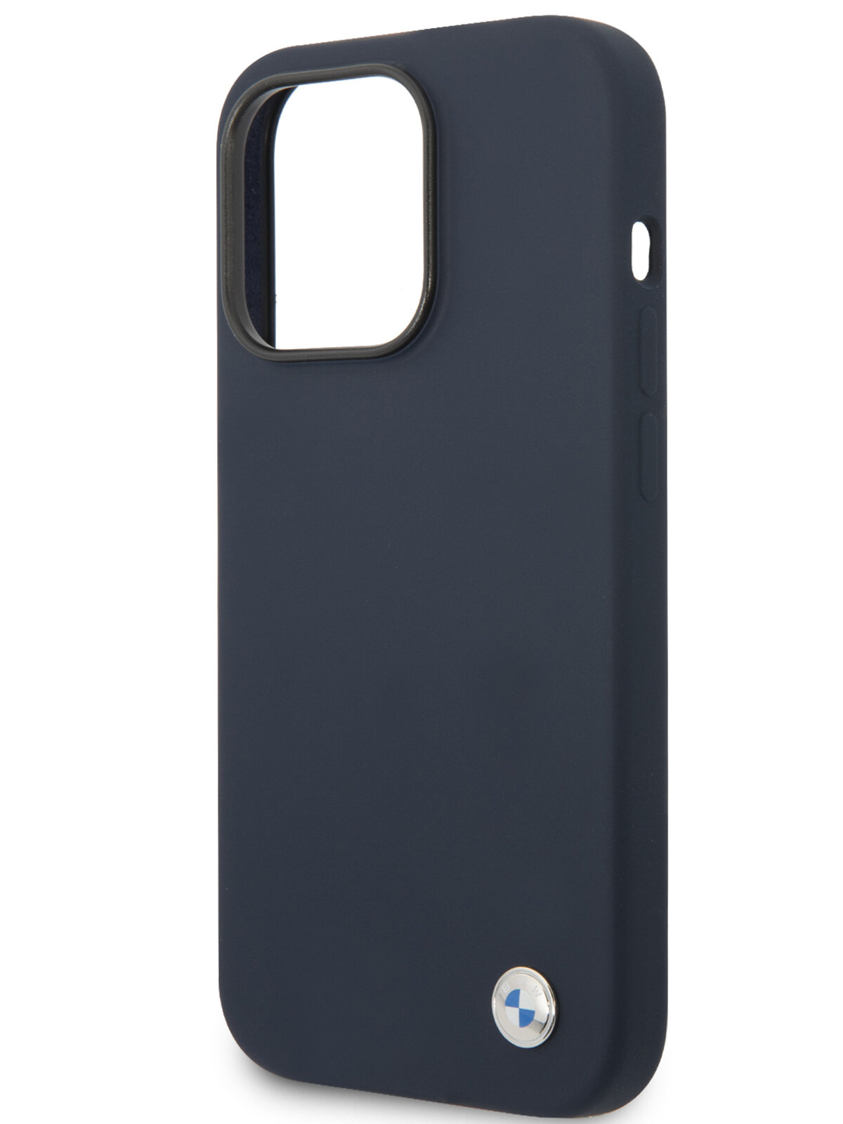 BMW для iPhone 15 Pro чехол Signature Liquid silicone Metal logo Hard Navy