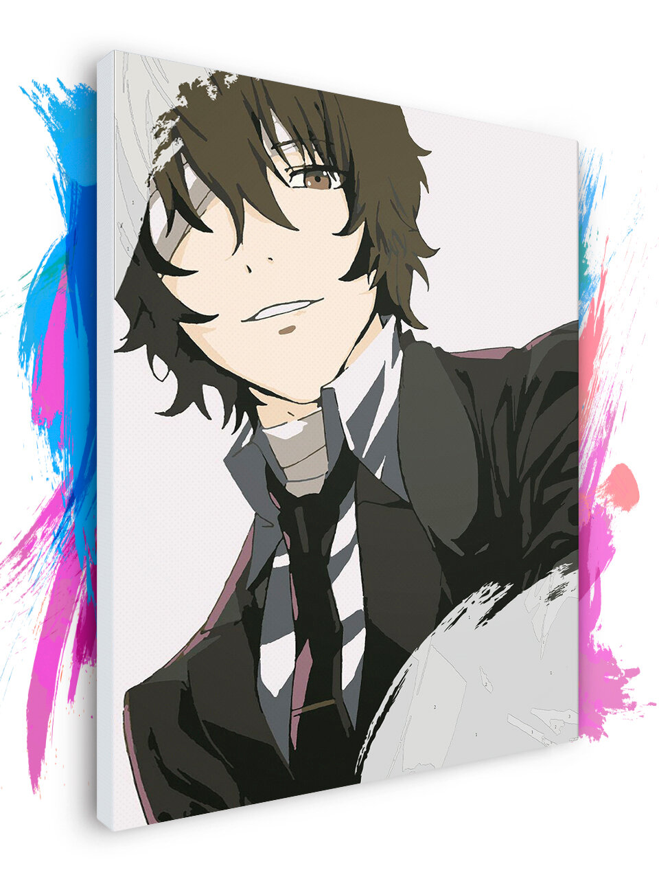 Картина по номерам на холсте Великий из бродячих псов - Осаму, 30 х 40 см