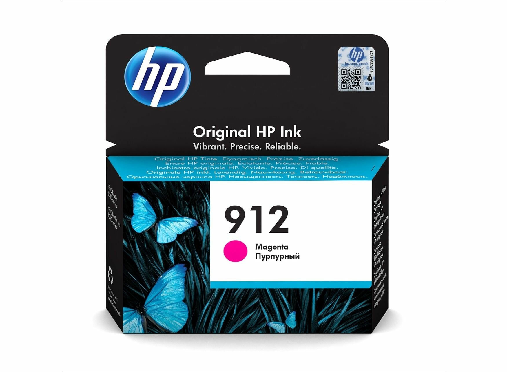 Картридж для струйного принтера HP 912 Magenta 3YL78AE, официальная гарантия