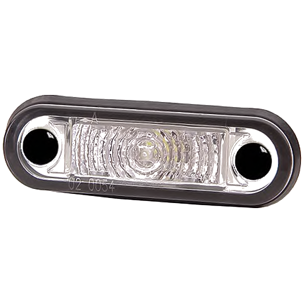 HELLA 2PF 959 590-202 (0907574 / 1150369 / 88034085) фонарь габаритныйled белый овальн79x26 10v-33v 0.5w с пров 0.5м\omn