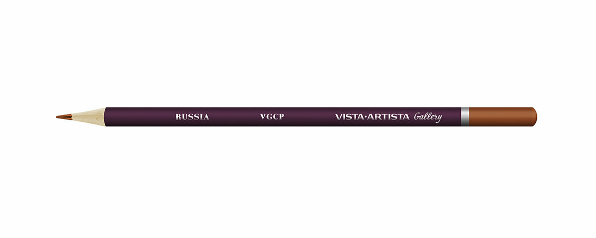 Карандаш цветной "VISTA-ARTISTA" "Gallery" VGCP художественный заточенный 725 Корица (Cinnamon)
